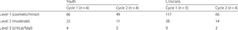 Severity Level Of Usability Issues Identified In Cycle 1 And Cycle 2