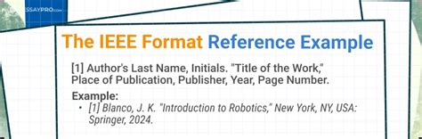 Ieee Format Essaypro Blog
