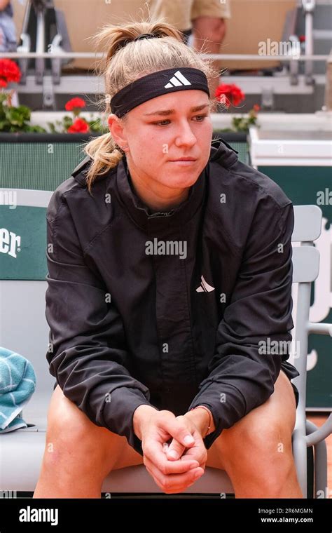 Paris France 10th June 2023 Tennis Player Karolina Muchova CZE At
