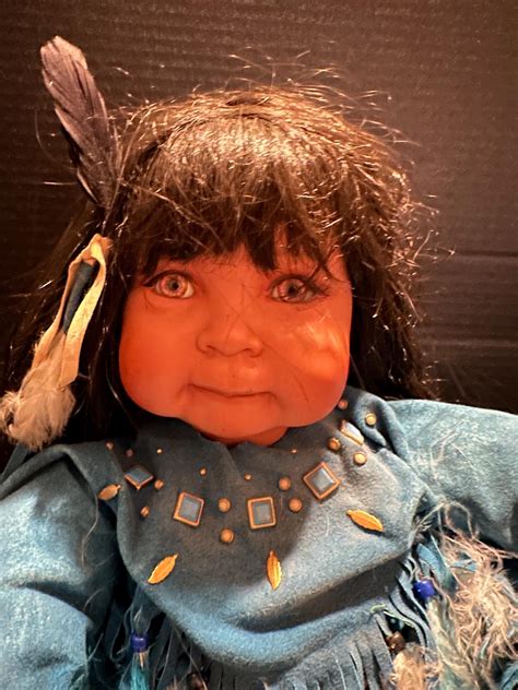 Donna Rupert Porcelain Doll 1998 Native American Skookum24” 239 2000 Etsy