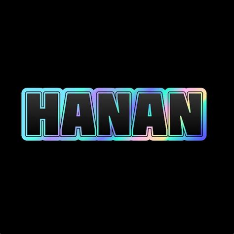 Premium Photo Hanan Typography 3d Design Yellow Pink White Background