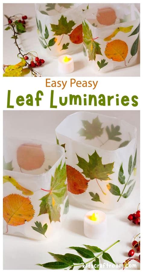Gorgeous Leaf Luminaries Aesthetic Diys