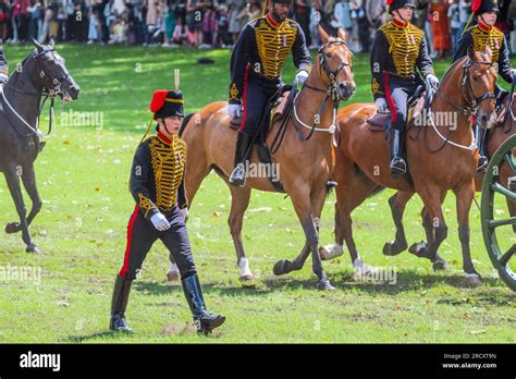 london uk 17th july 2023 one of the mounts gets skittish and