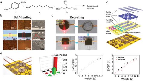Self‐healing And Recyclable E‐skin A Main Components Of The Download Scientific Diagram