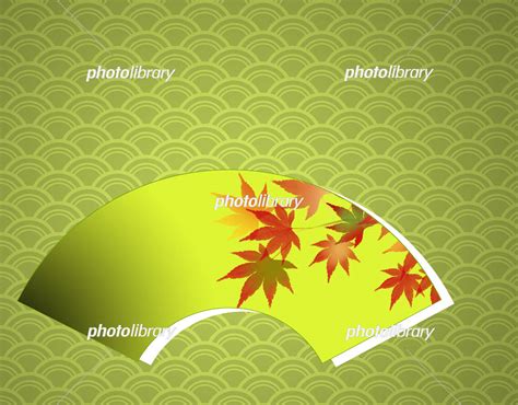 和柄 紅葉 和風 秋 和 扇子 イラスト素材 4602861 フォトライブラリー Photolibrary
