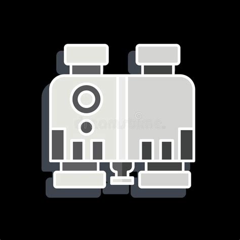 Icon Binocular Related To Military Symbol Glossy Style Simple Design