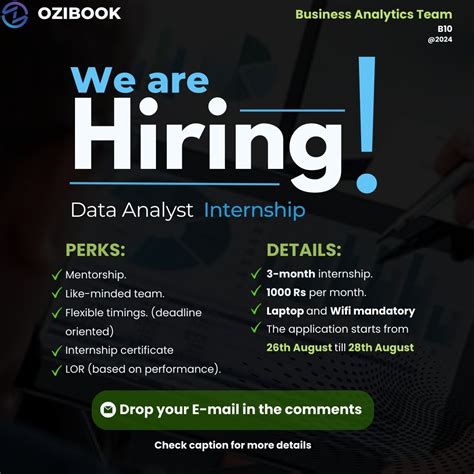 Ozibook On Linkedin Internship Hiringinterns Dataanalystinterns