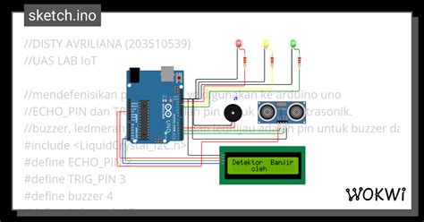 Disty Avriliana203510539detektor Banjir Wokwi Esp32 Stm32 Arduino