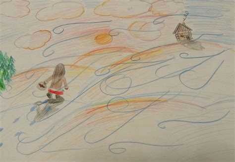 Метель рисунок карандашом для детей