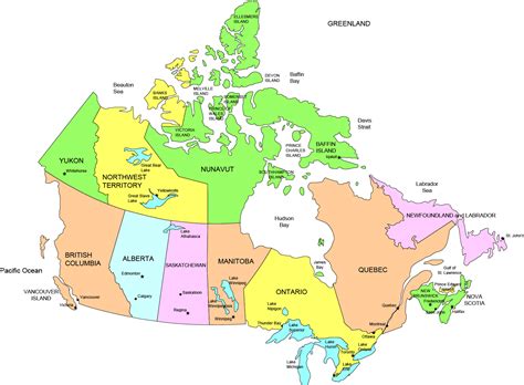 Map Of Canadas Provinces