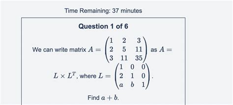 Solved Question Of We Can Write Matrix Chegg