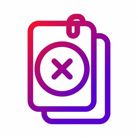 File Attach Delete Document Remove Icon Download On Iconfinder