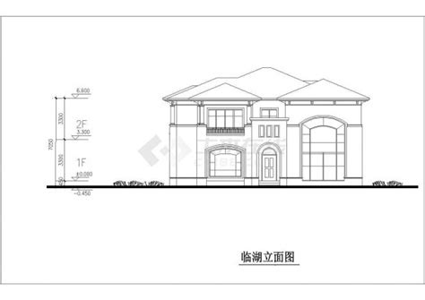 长治市某现代化小区386平米2层框混结构独栋别墅建筑设计cad图纸独栋别墅土木在线