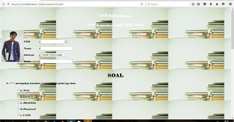 Darmadamn Membuat Soal Pilihan Ganda Di Html
