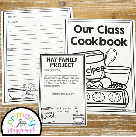 Class Mothers Day Cookbook Class Recipe Book Primary Playground