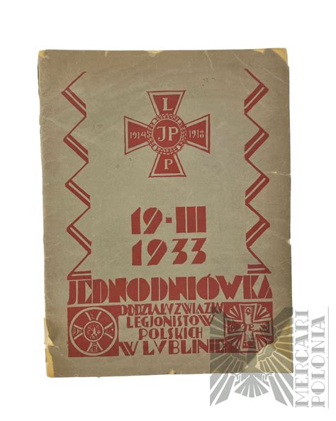 II RP Jednodniówka Oddziałów Związku Legionistów Polskich w Lublinie