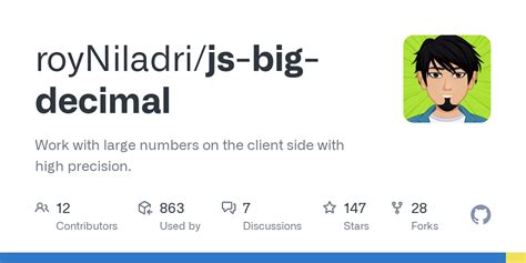 Github Royniladrijs Big Decimal Work With Large Numbers On The