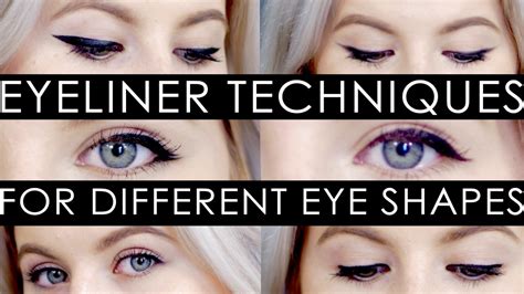 How To Eyeliner Techniques For Different Eye Shapes Milabu Youtube