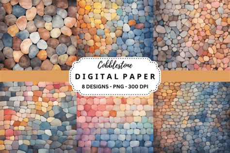 Watercolor Cobblestone Background Graphic By Pcudesigns · Creative Fabrica