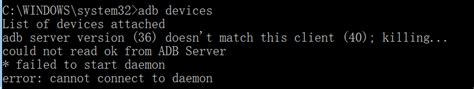 Adb Server Version Doesnt Match解决方法 Dahlia 博客园