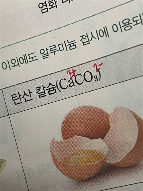 탄산칼슘 화학식 이거 맞나요 지식in