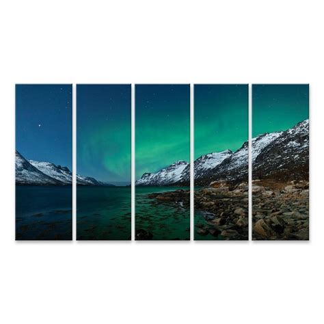 Islandburner Leinwandbild Bild Auf Leinwand Aurora Borealis