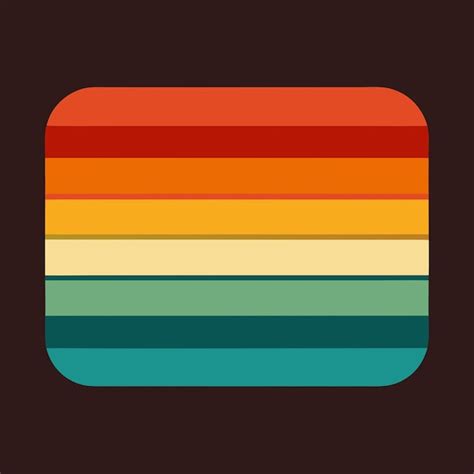 Groovy Gradient Retro Color Palette Template Premium Ai Generated Vector