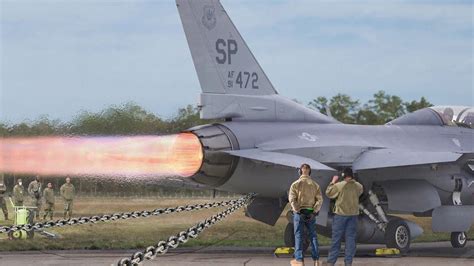 Pushing Us F 16 Engine To Extreme Limit During Ground Tests