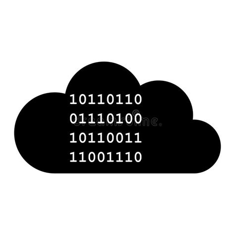 Binary Code And Cloud Stock Vector Illustration Of Code 163462680