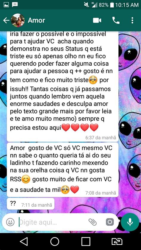 Pin de Vitória Bugou em prints de WhatsApp Frases sobre amor Texto de amor Texto dia dos