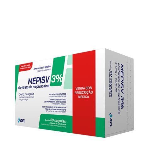 ANESTÉSICO MEPISV DFL Sem Vasoconstritor Compre na Grandent
