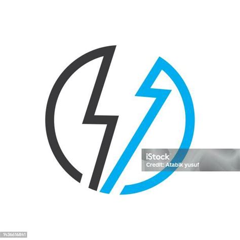 번개 로고 이미지 0명에 대한 스톡 벡터 아트 및 기타 이미지 0명 날씨 노랑 Istock