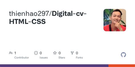 Github Thienhao Digital Cv Html Css