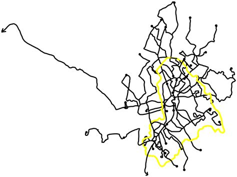 I Drew Every Bus Route Within The London Borough Of Croydon Excluding