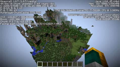 World Stops Loading With 32 Chunk Render Distance R Minecraft