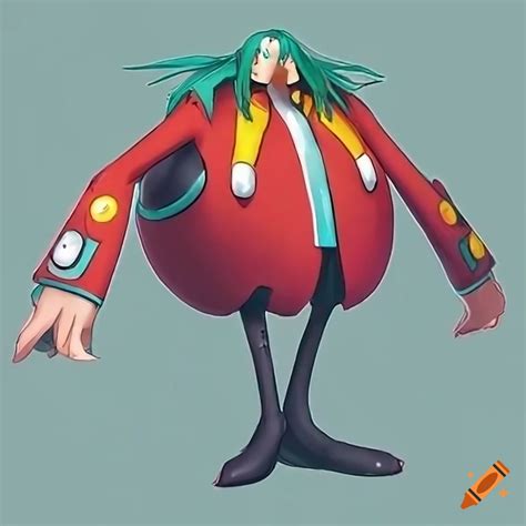 Dr Eggman And Hatsune Miku Hybrid Character On Craiyon
