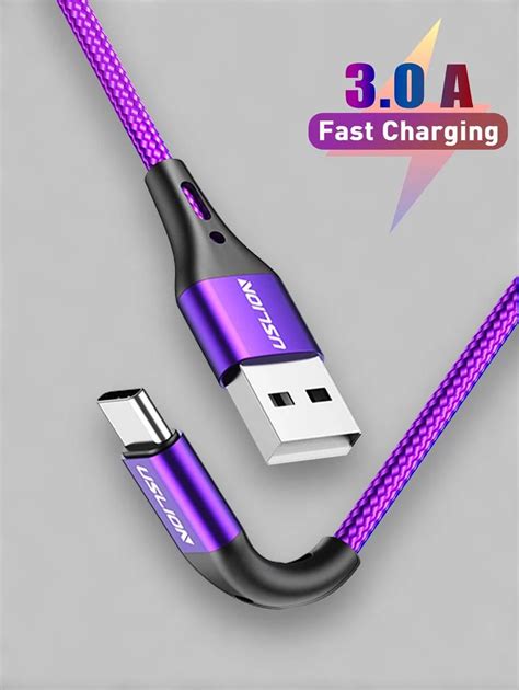 1pc Usb Type C Cable Fast Charging Cord Compatible With Samsung Honor Usb A To Type C 3a Fast