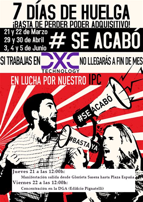 Zaragoza Dxc En Lucha Por Nuestro Ipc Federación Anarquista 🏴