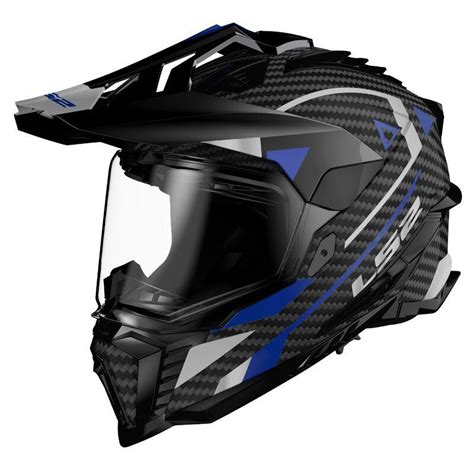 LS2 MX701 Explorer Carbon Adventure Blau