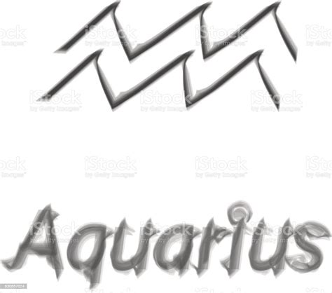 The Waterbearer Aquarius Sing Star Constellation Vector Element Age Of