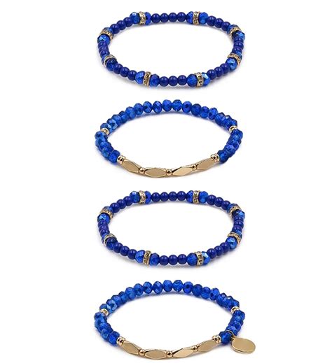 Cobalt Gold Bracelet Set Coordinette