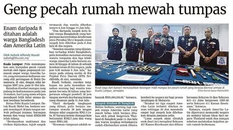 Keratan Akhbar Pilihan Geng Penangtamizhan Official