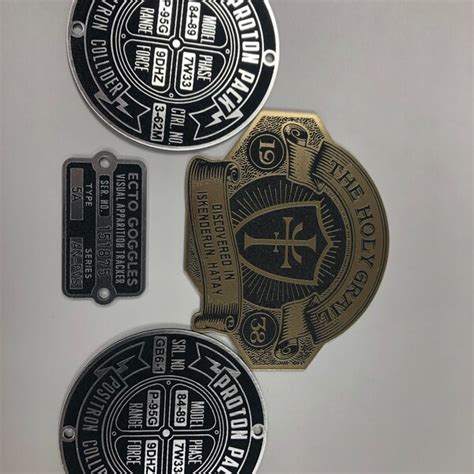 Custom Ghostbusters Ecto Goggles Serial Data Plate Prop Etsy