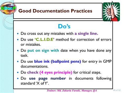 Good Documentation Practice Gdocppdf