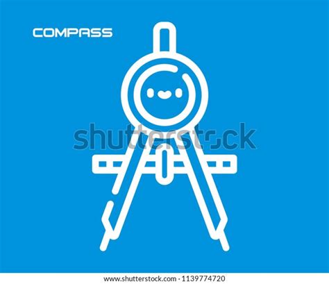 Maths Compass Vector Icon Stock Vector Royalty Free 1139774720