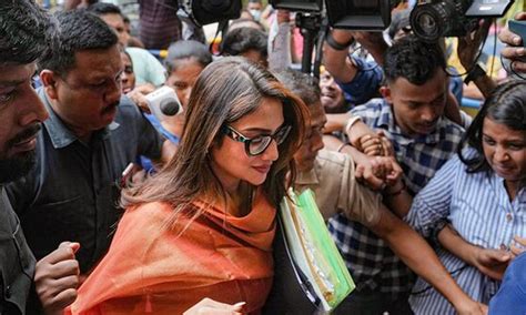 Tmc Mp Nusrat Jahan Appears At Ed Office For Questioning