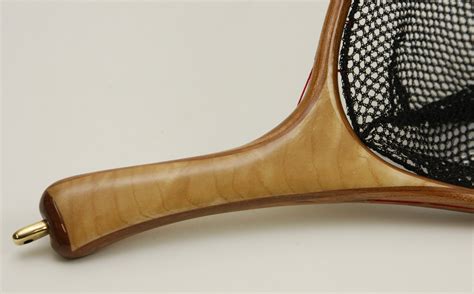Small Landing Net With A French Connextion In Cherry And Ash Nets