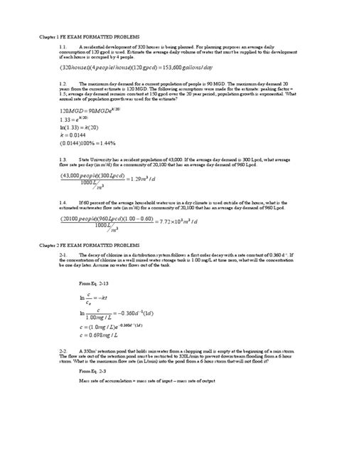 Fe Exam Formatted Problems Bicarbonate Ph