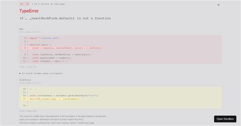 React Hook Form Get Started Codesandbox
