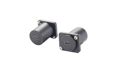 D Shape Usb Type C Female Socket Chassis Panel Mount Connector China D